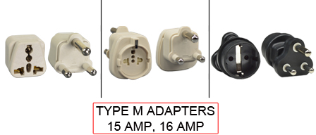 Primary Country known for using TYPE M adapters is Afghanistan, India ...